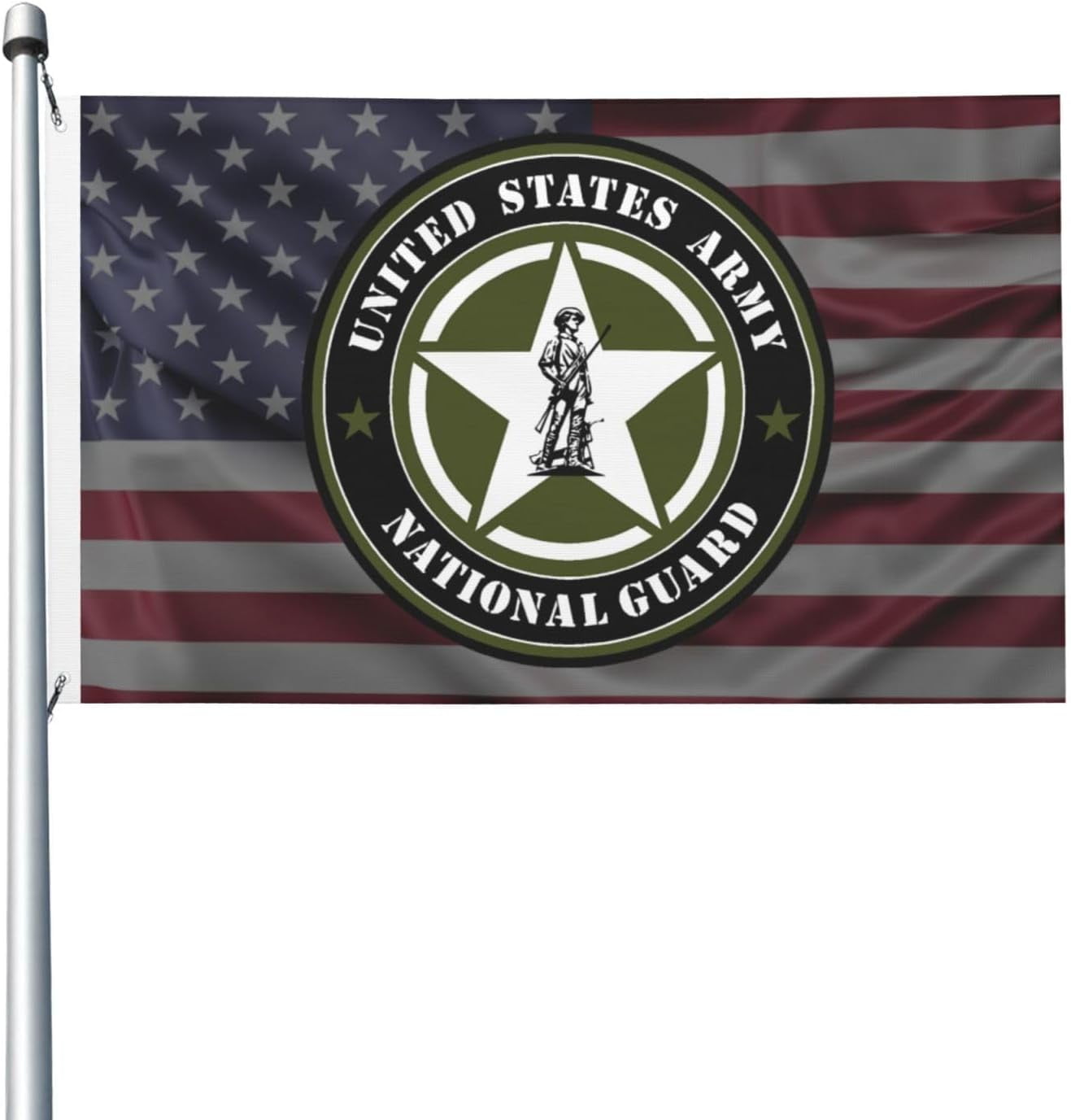 United States Army National Guard 3x5 Double Sided Flag Fade Resistant ...