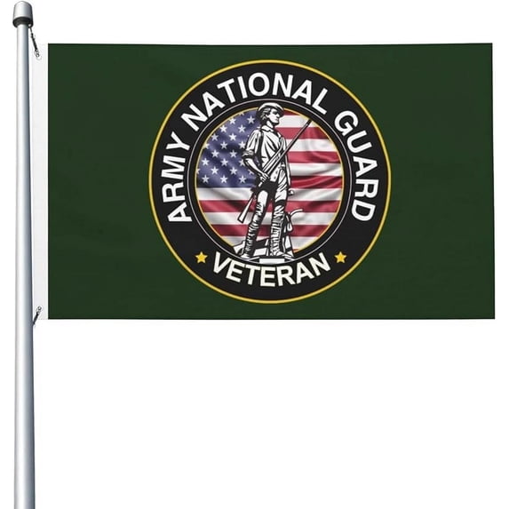 United States Army National Guard Veteran Flags Garden Home Flag House ...