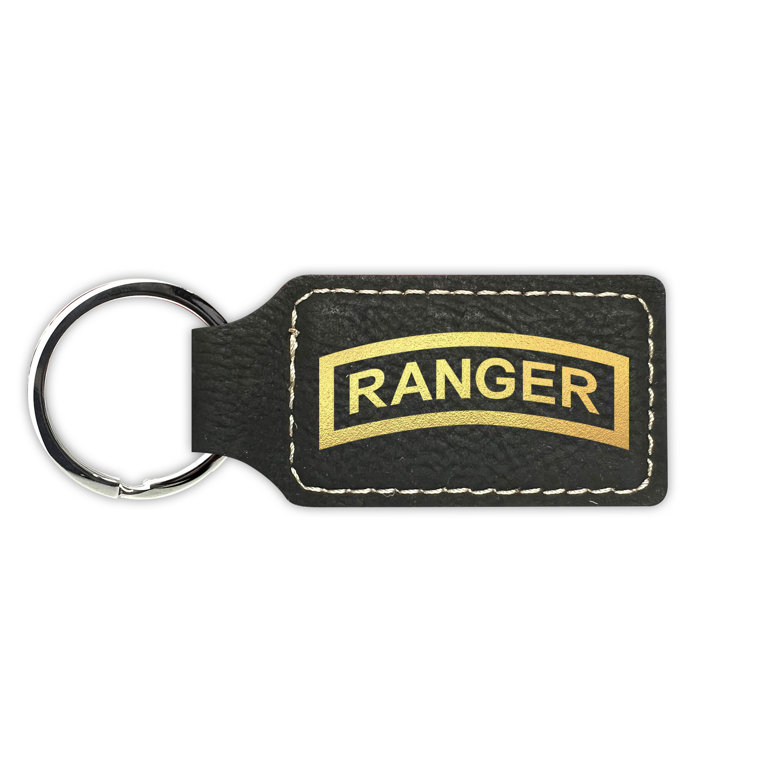 United States Army Rangers Keychain Leatherette Rectangle - Laser ...