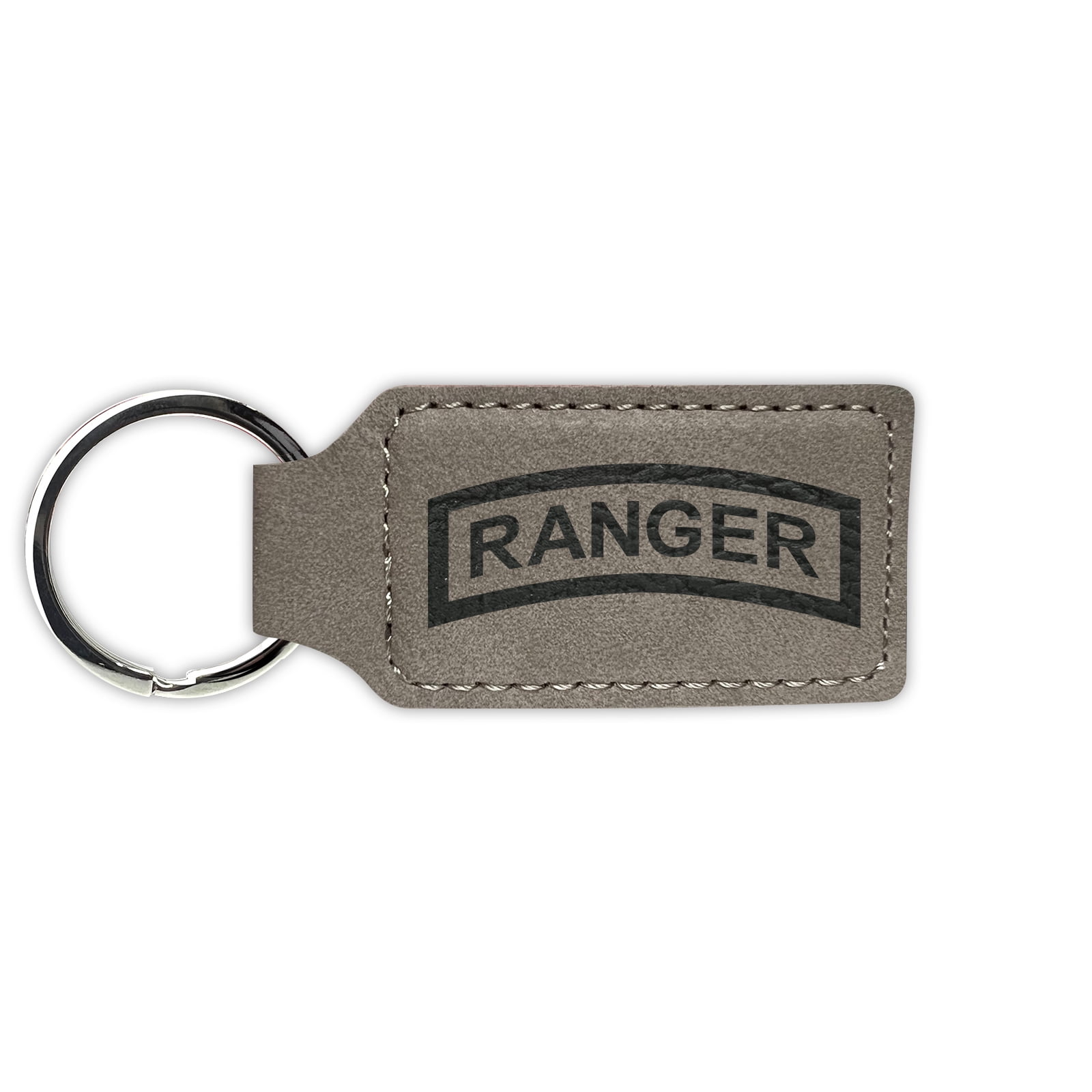 United States Army Rangers Keychain Leatherette Rectangle - Laser ...