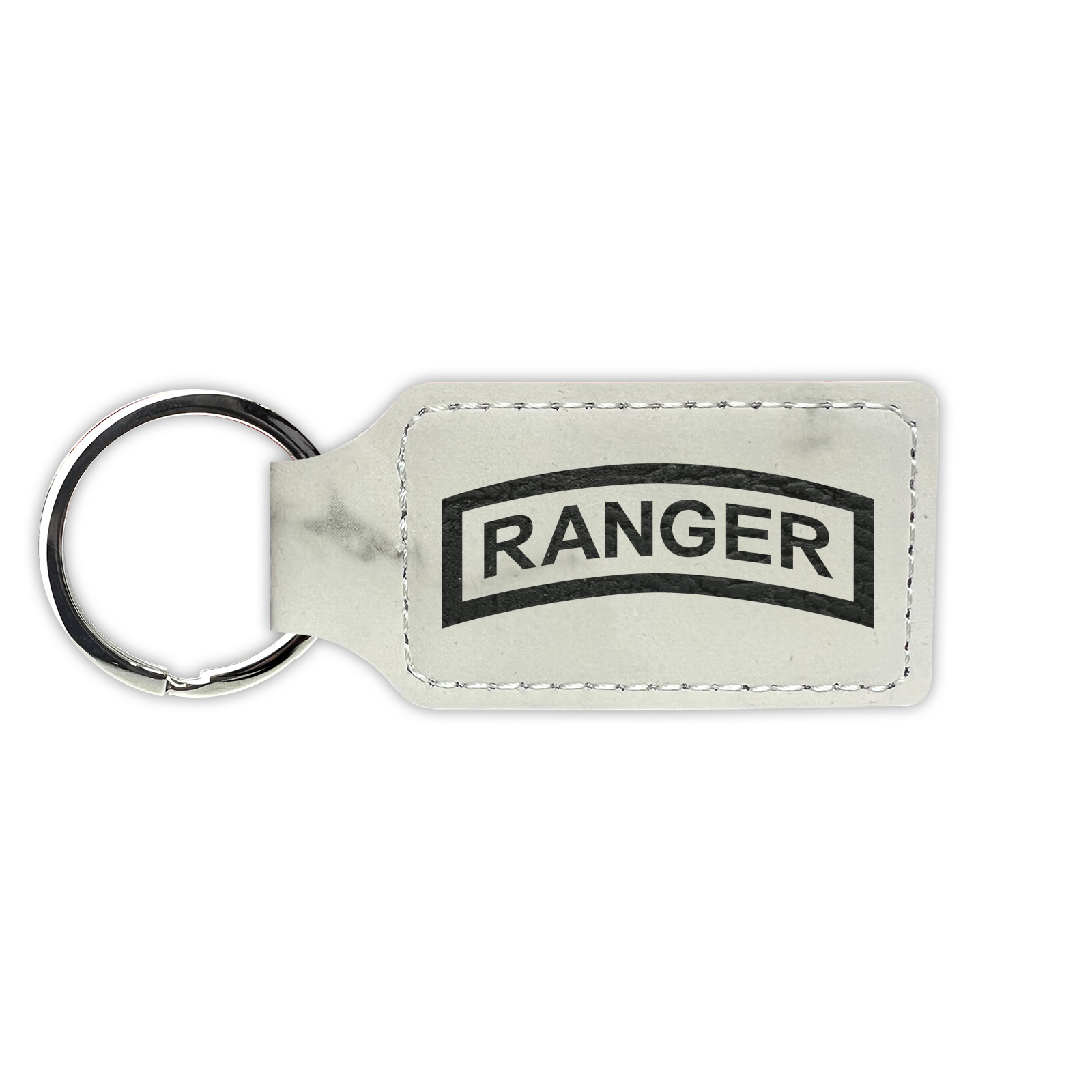 United States Army Rangers Keychain Leatherette Rectangle - Laser ...