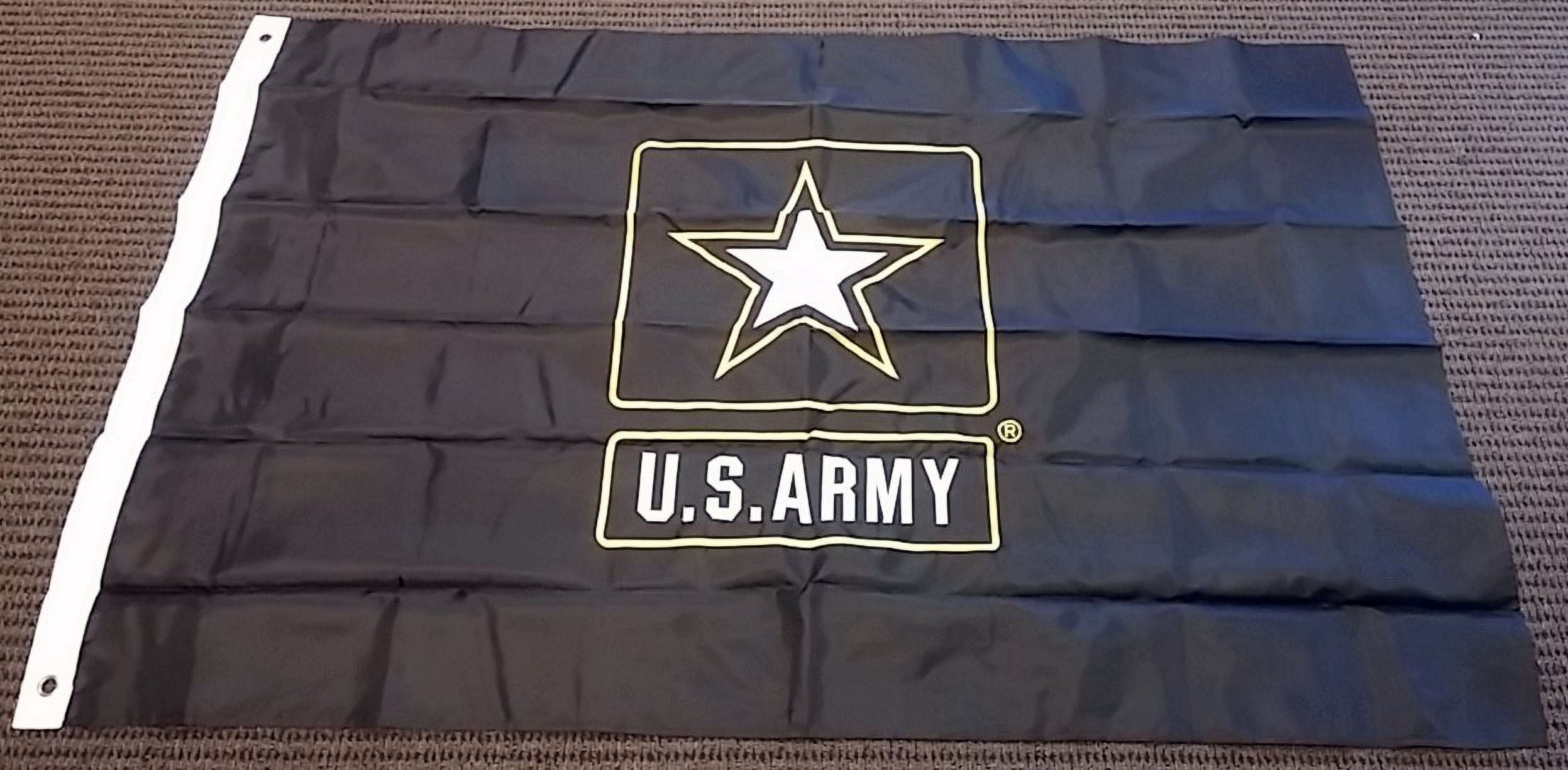 United States Army Star Double Sided 210D Polyester Embroidered 4x6 ...