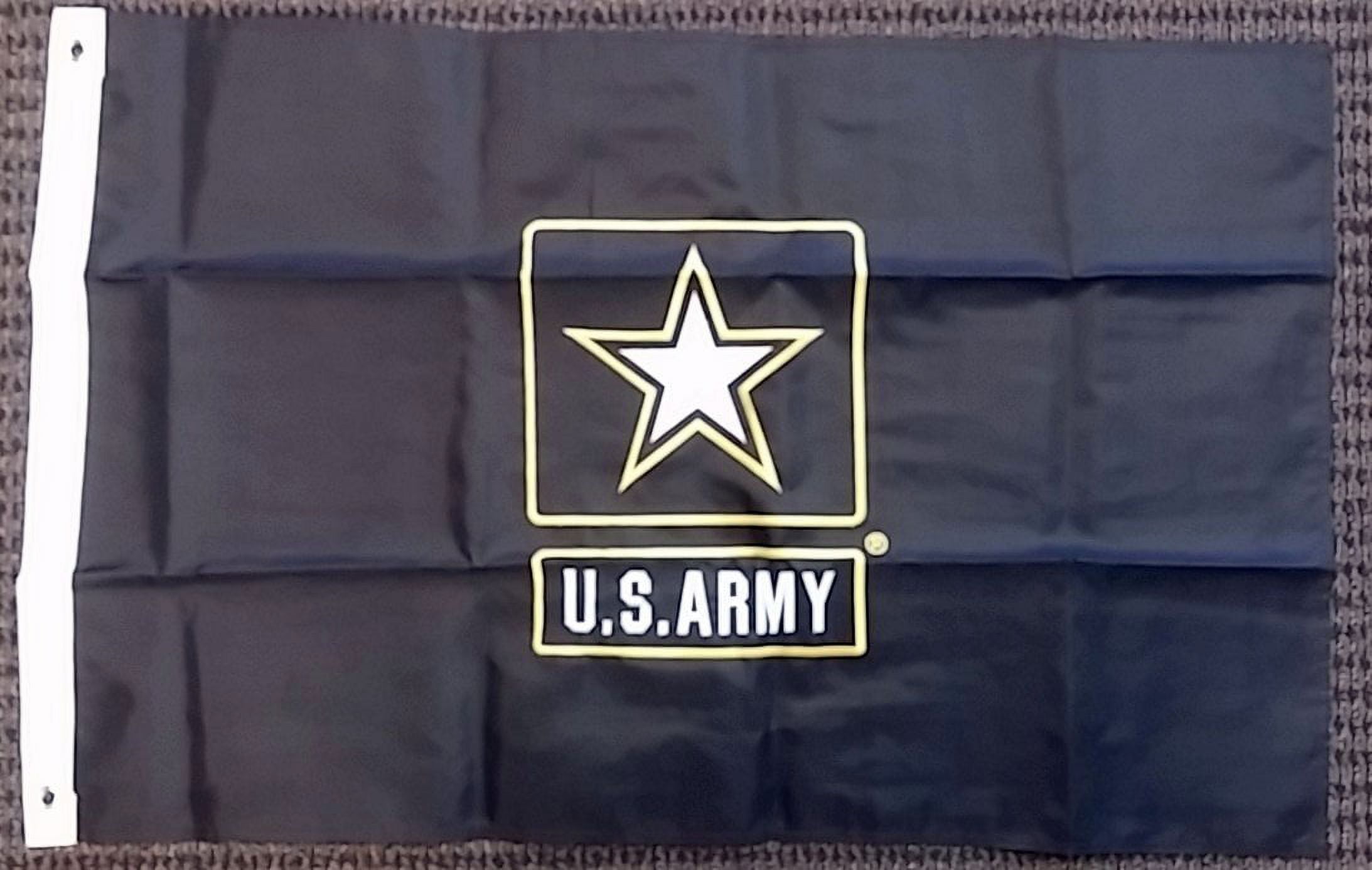 United States Army Star Double Sided Nylon Embroidered 2x3 Foot Flag ...
