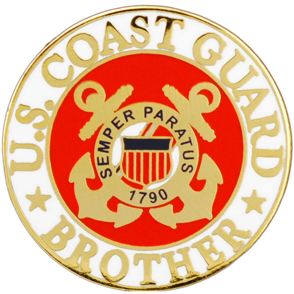 United States, Coast Guard Brother Logo Lapel Pin - Officially Licensed ...