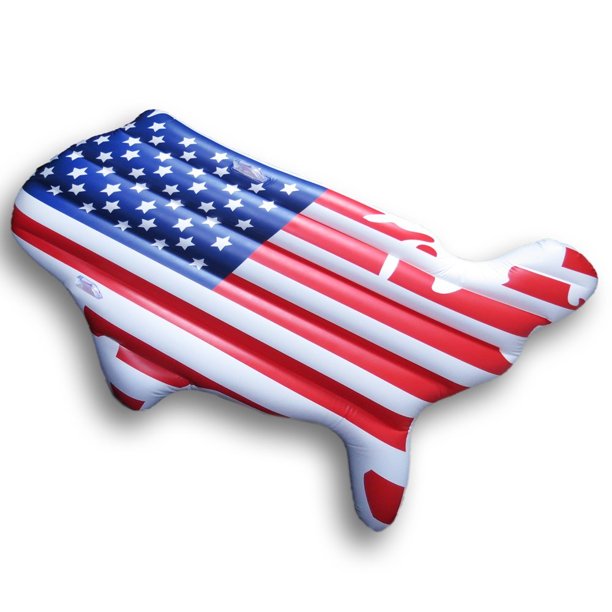 United States Continent Patriotic Swimming Pool Float - Walmart ...