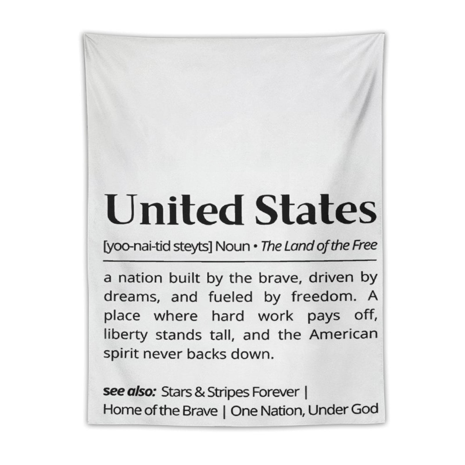 United States Definition Tapestry Wall Hanging, Made In USA, Tapestry ...