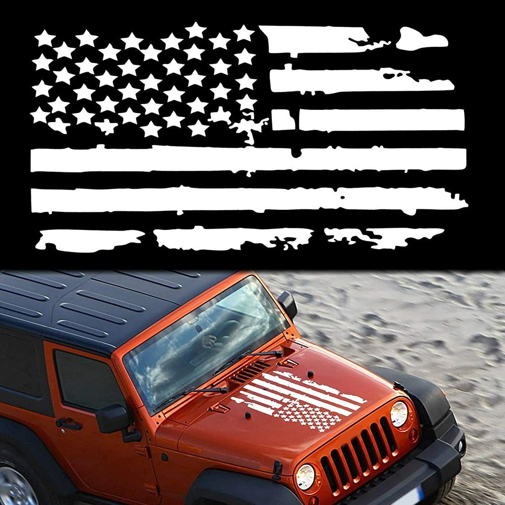 United States Distressed Flag Vinyl Sticker Decal For Car Truck SUV ...