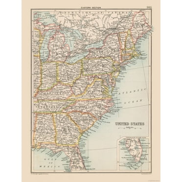 Teacher Created Resources Colorful United States of America Map Chart ...