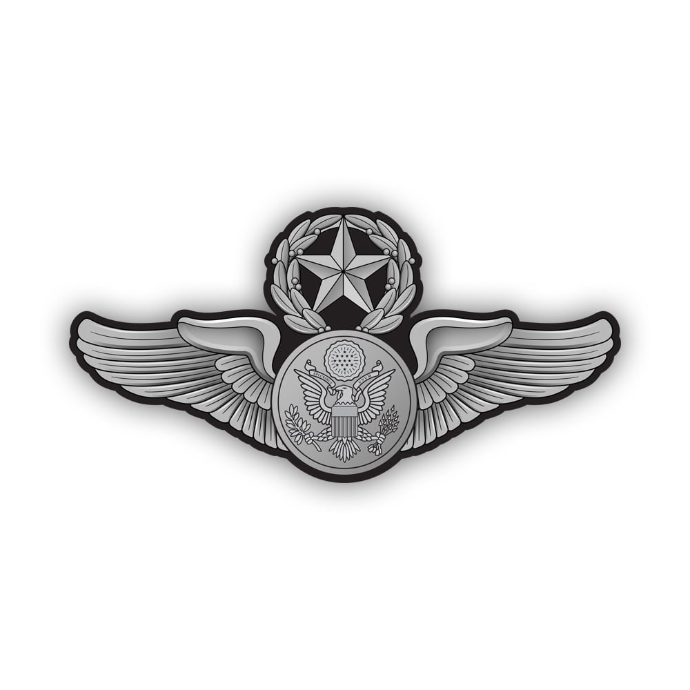 United States Enlisted Master Aircrew Badge Wings Sticker Decal - Self ...