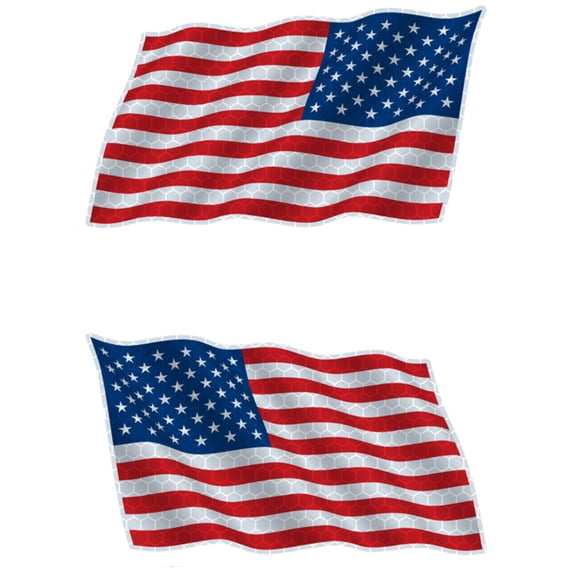 United States Flag Reflective Magnetic Car Decals Patriotic 4Th of July ...