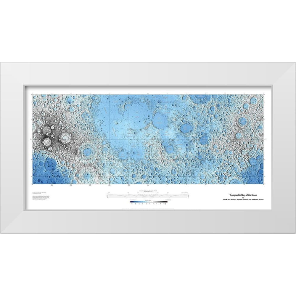 United States Geological Survey 14x9 White Modern Wood Framed Museum ...