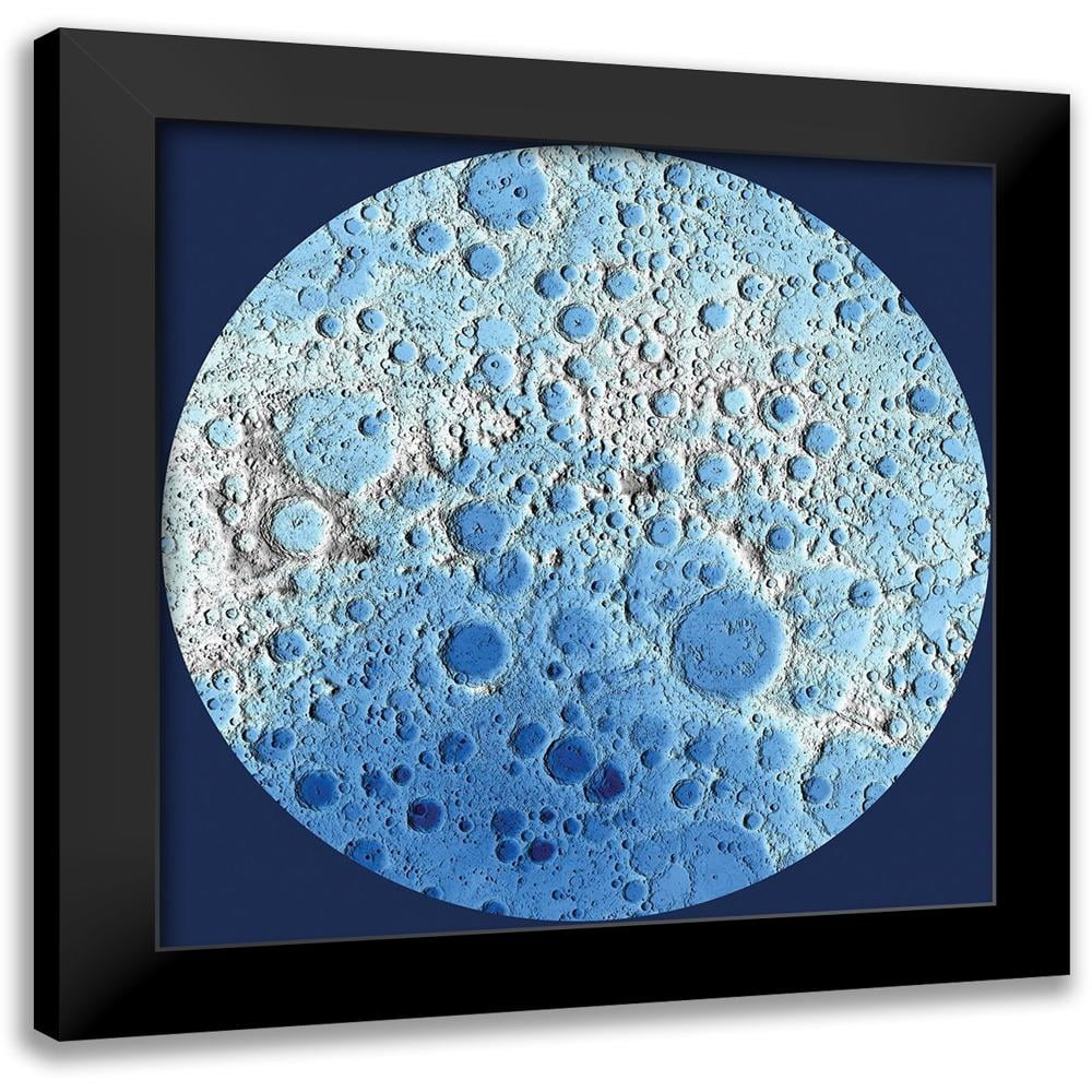 United States Geological Survey 15x15 Black Modern Framed Museum Art ...
