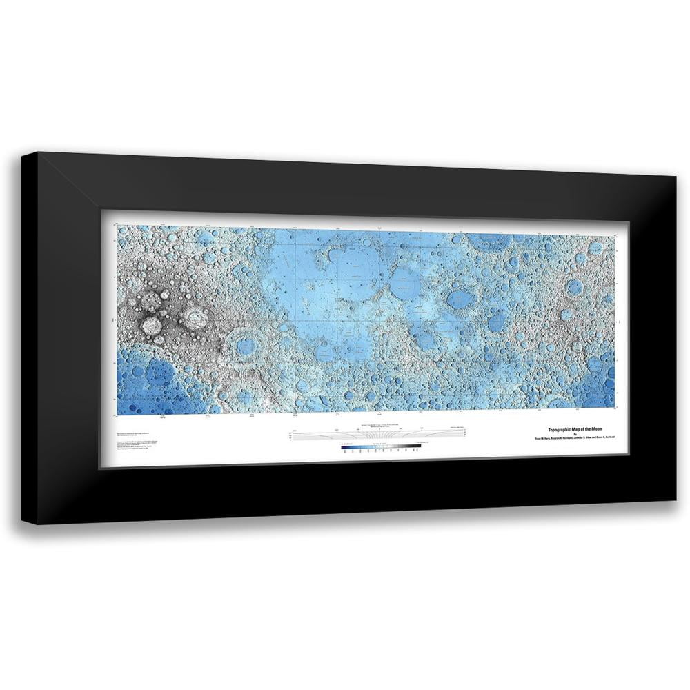 United States Geological Survey 24x14 Black Modern Framed Museum Art ...
