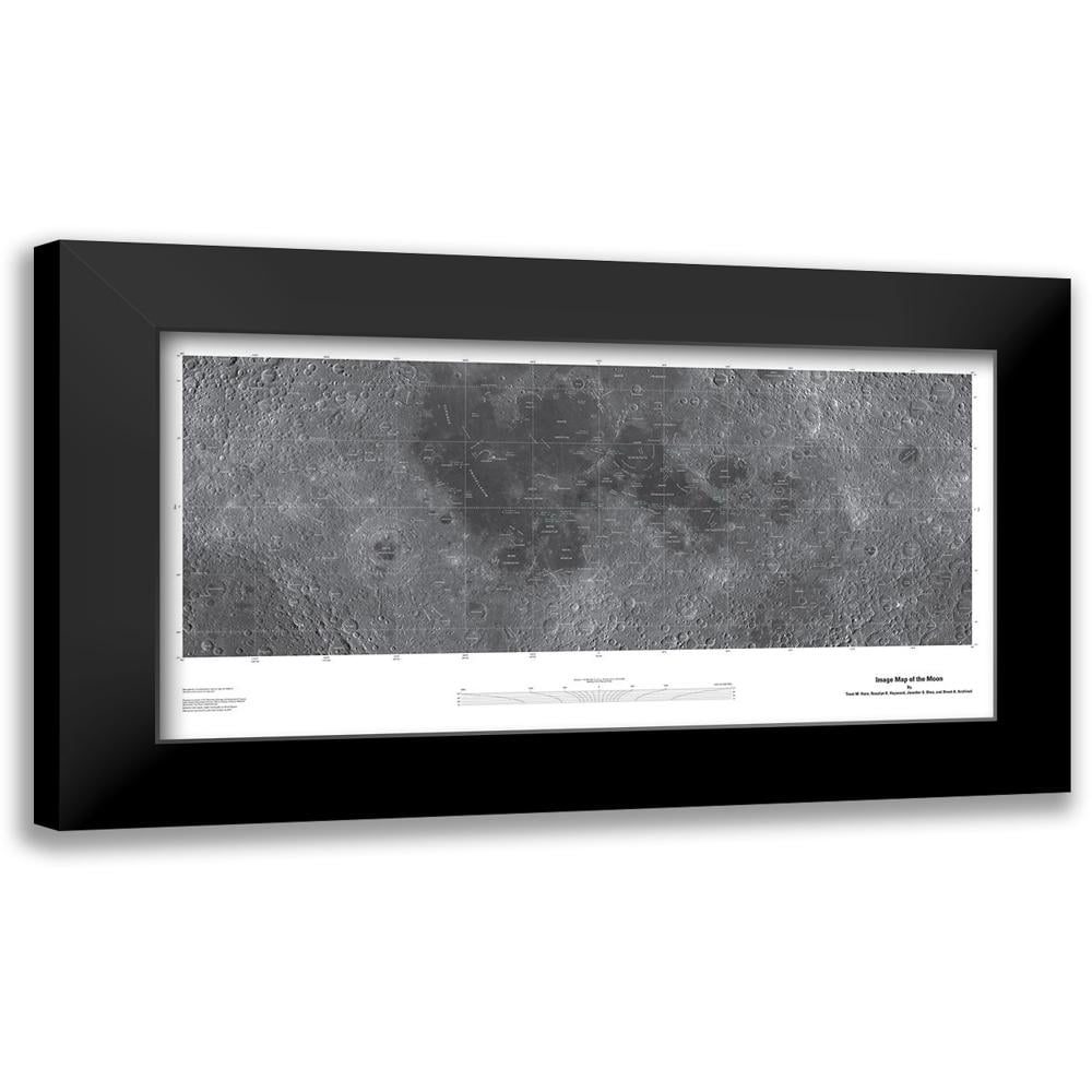 United States Geological Survey 24x14 Black Modern Framed Museum Art ...