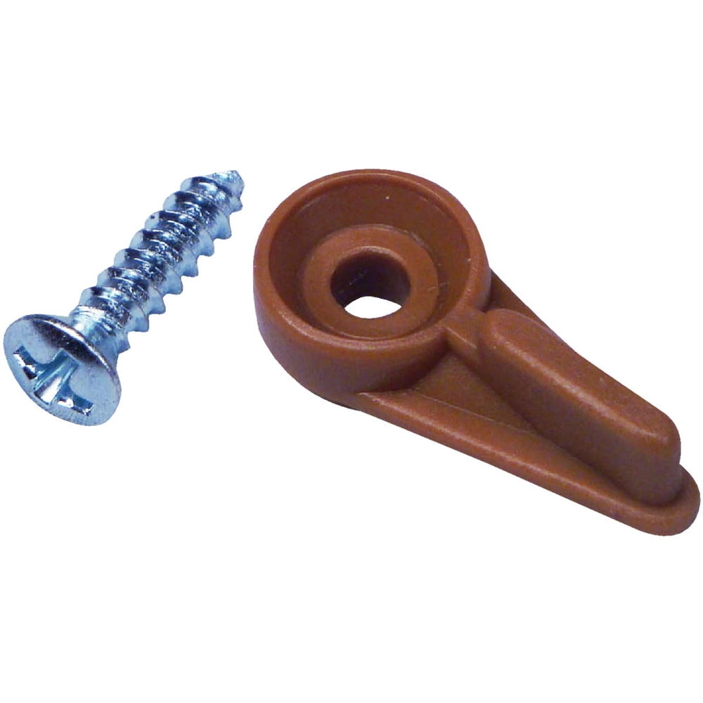 United States Hardware 15-16 In. x 3-8 In. Brown Storm & Screen Clip (8 ...