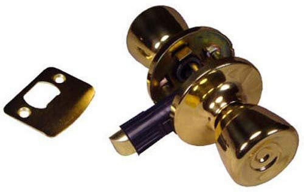 US Hardware Mobile Home Interior Door Lockset - Brass Finish - For ...