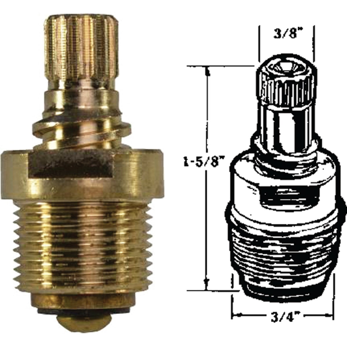 United States Hardware Faucet Stem for Tiger & Empire Before 1/1/85 ...