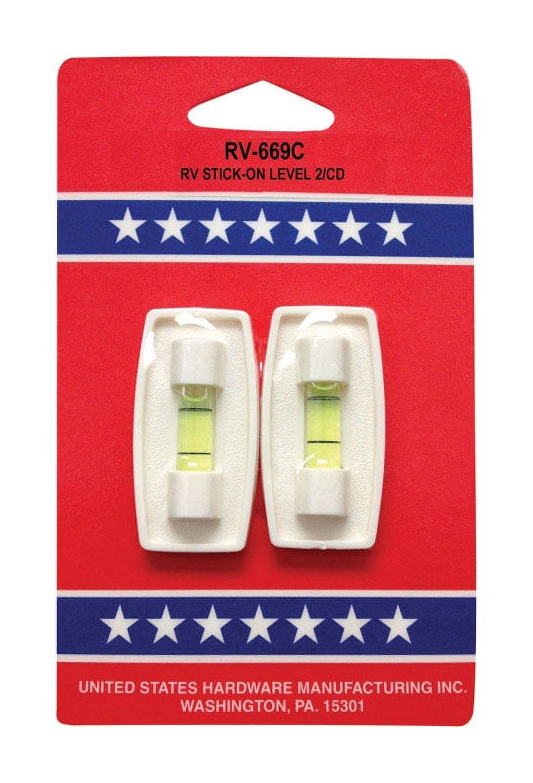 US Hardware RV-669C Stick-On Level, Plastic, Black - Walmart.com