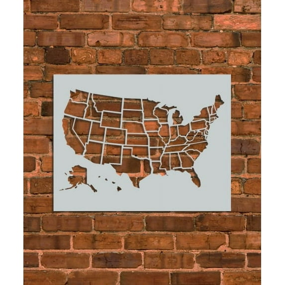 United States Map Stencil - Walmart.com