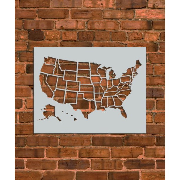 United States Map Stencil - Walmart.com