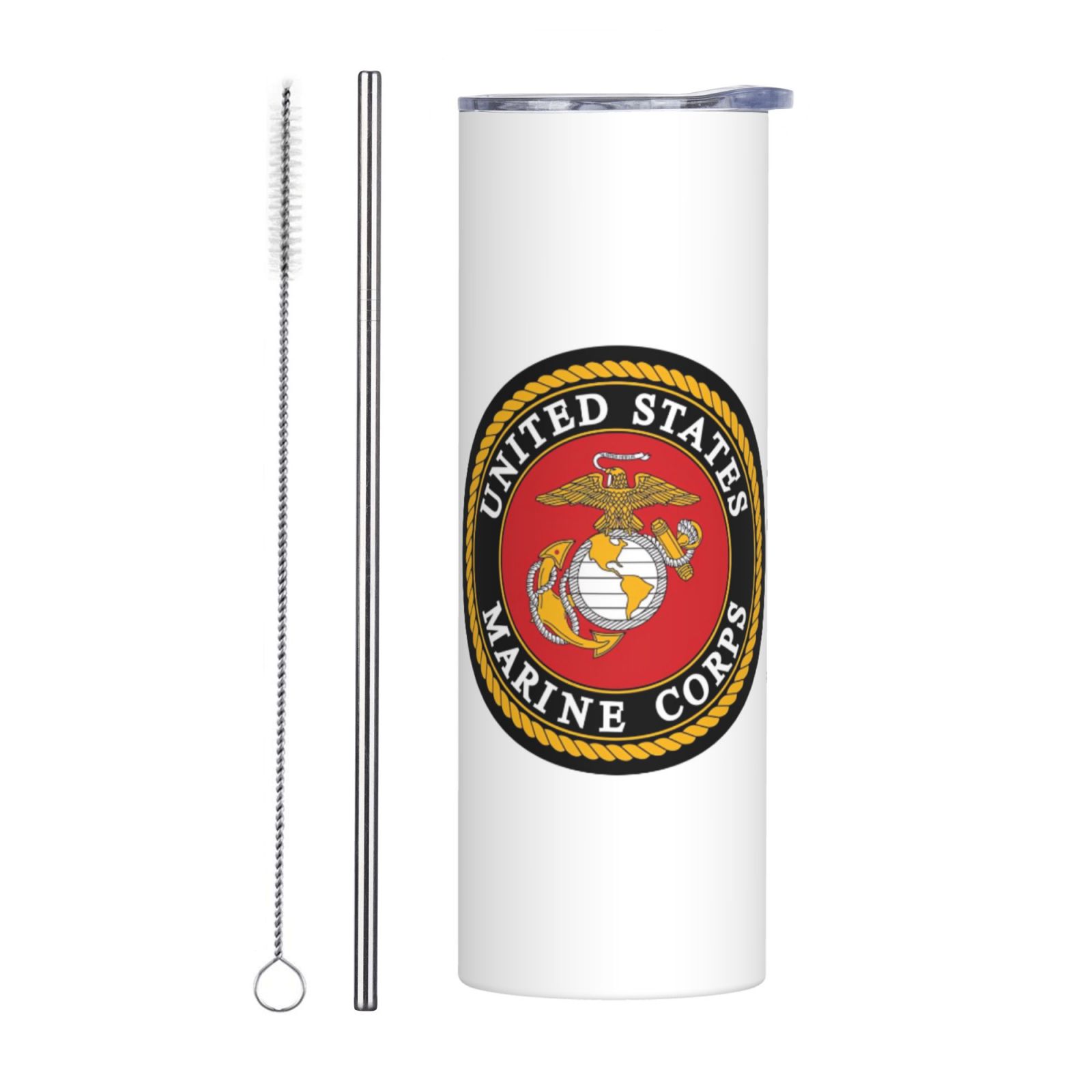 United States Marine Corps 20 ozStainless Steel Insulated Slim Tumbler ...