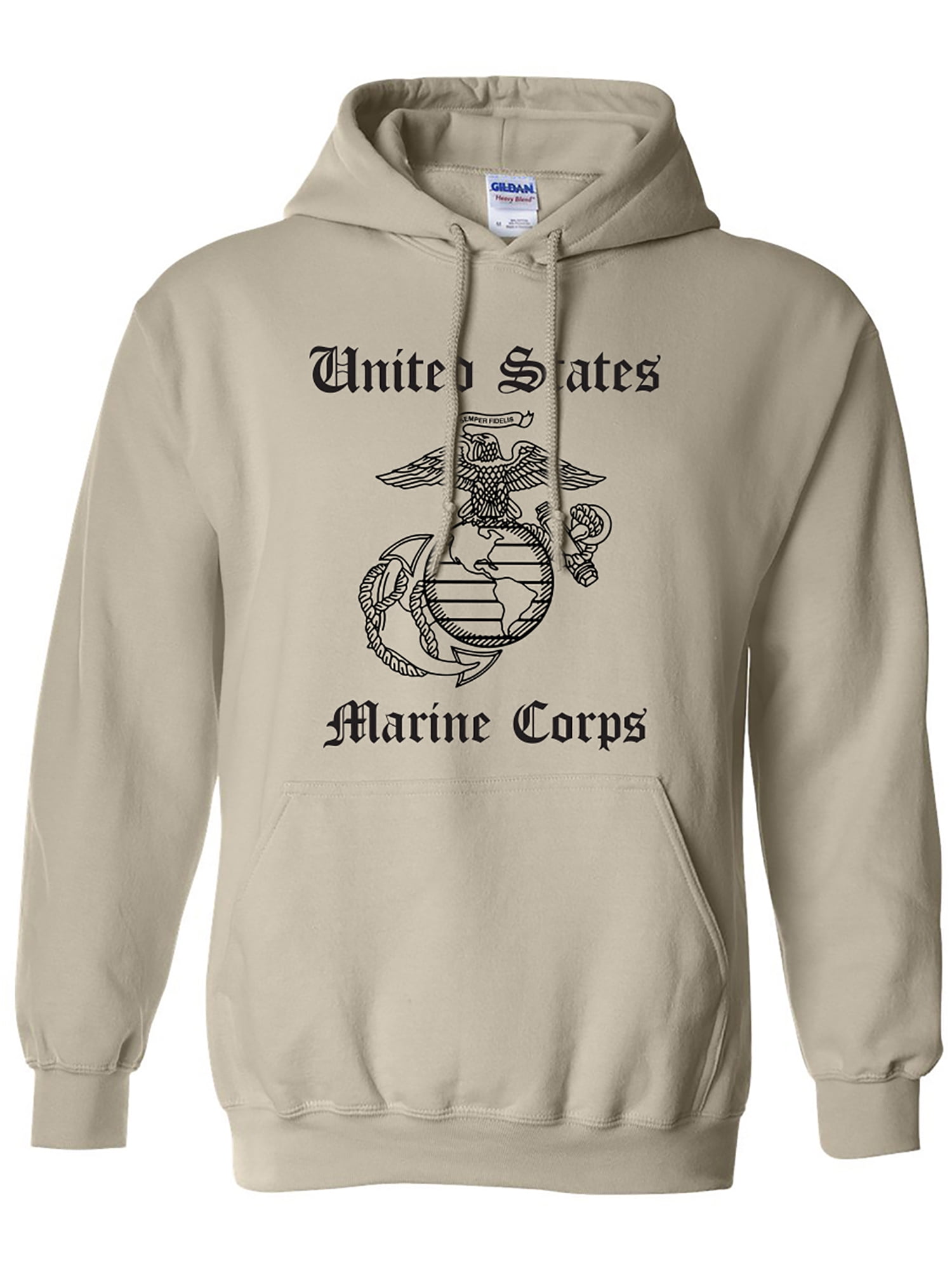 United States Marine Corps Adult Hooded Sweatshirt - Walmart.com
