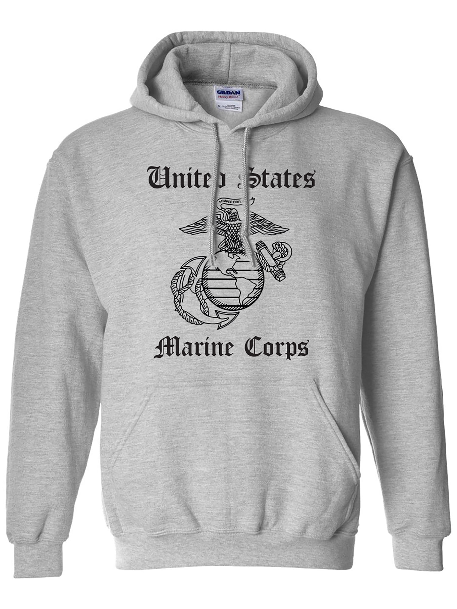 United States Marine Corps Adult Hooded Sweatshirt - Walmart.com