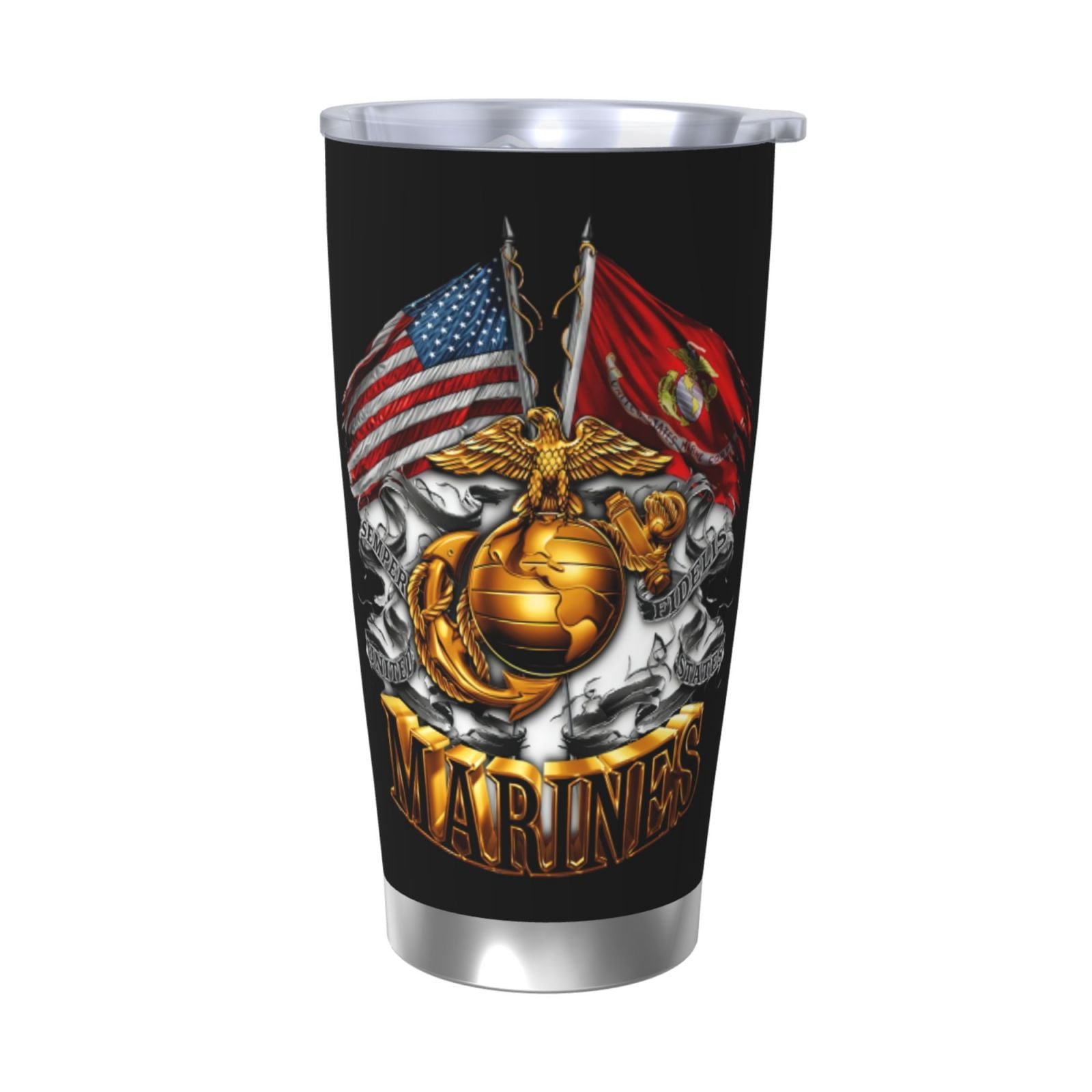 United States Marine Corps Car Coffee Cup Stainless Steel Vacuum ...