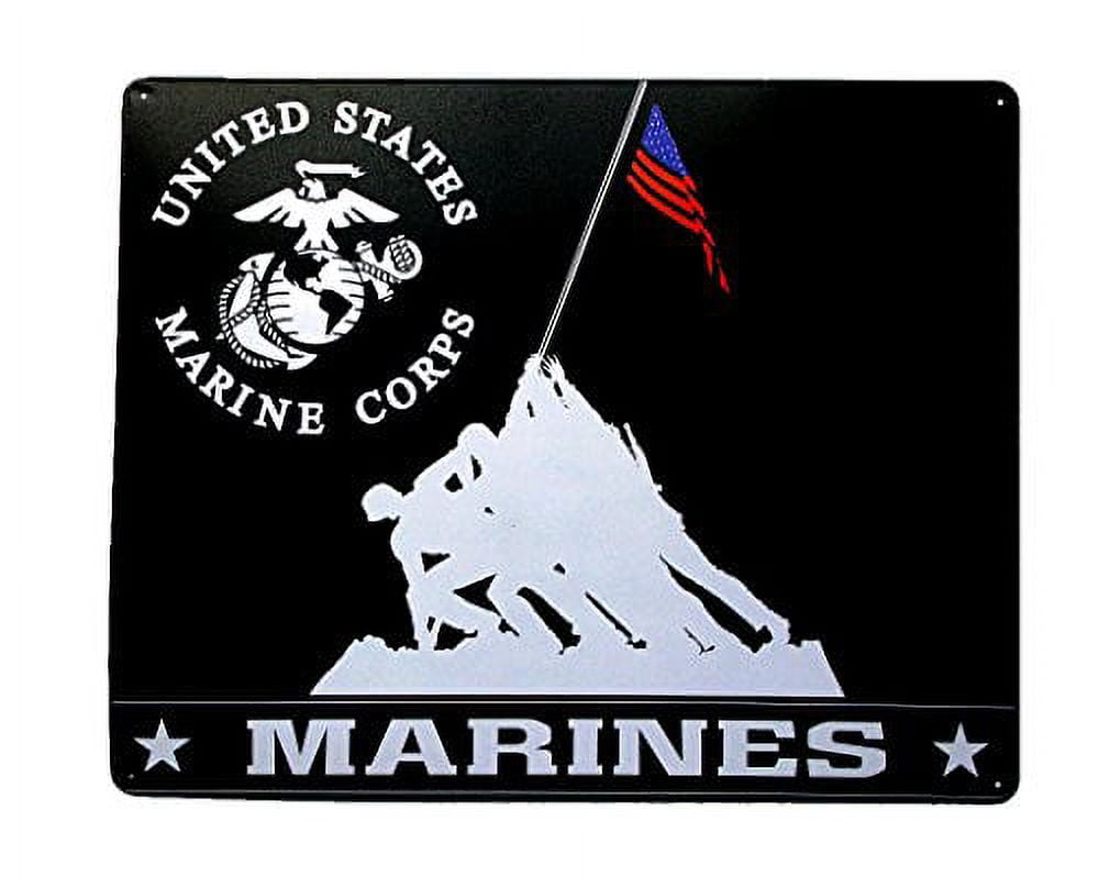 United States Marine Corps MARINES Military American Flag Tin ...