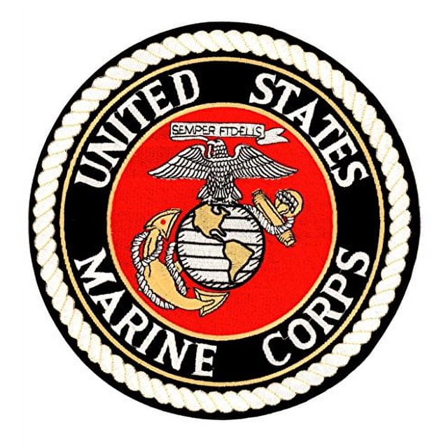 United States Marine Corps Semper Fidelis Embroidered Back Patch Iron ...