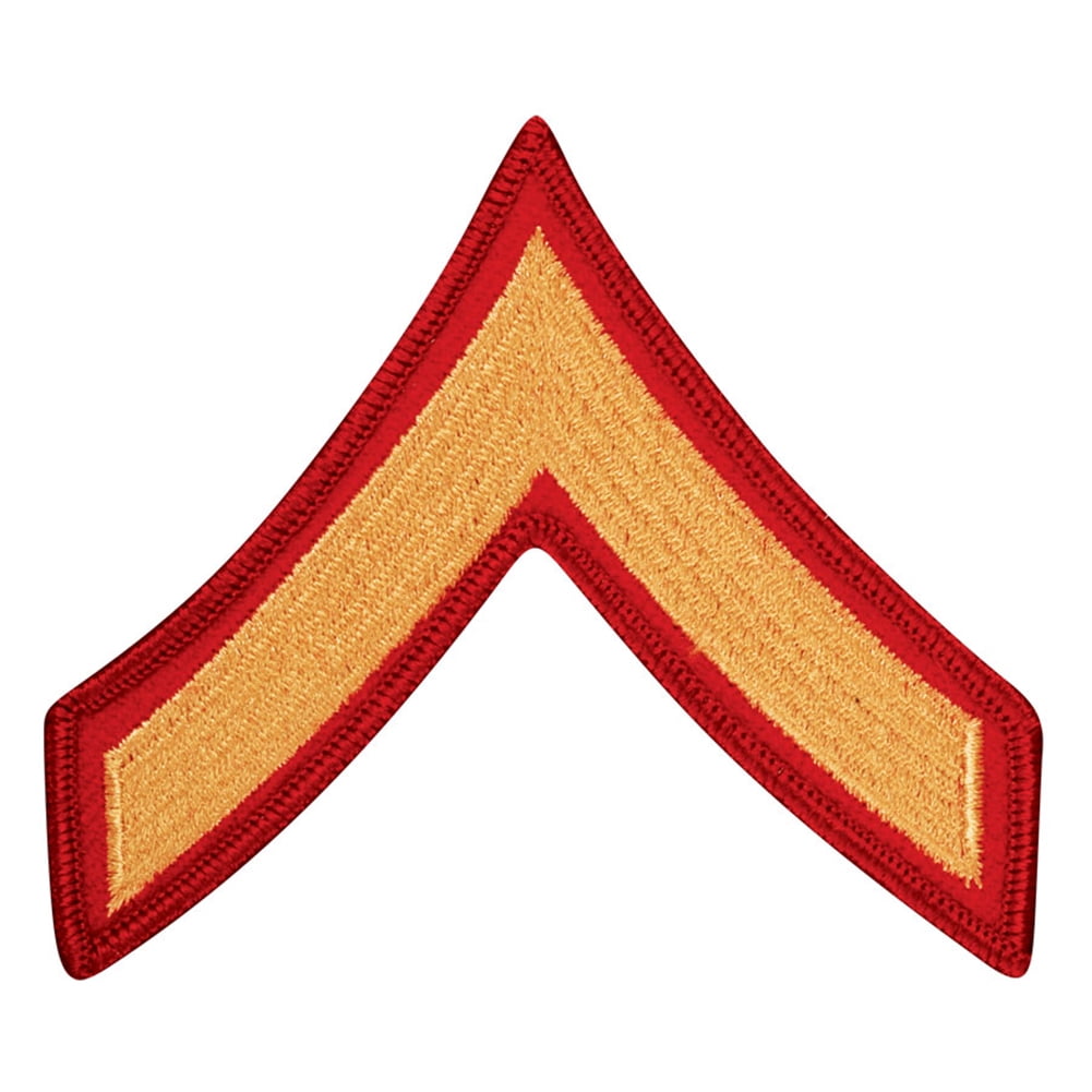 United States Marine Corps USMC Chevron Gold PFC Private 1st Class Male ...
