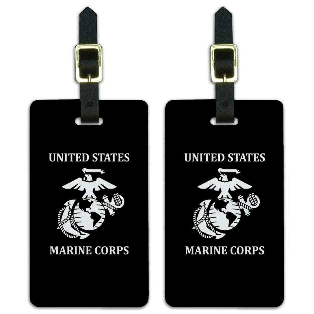 United States Marine Corps USMC White Black Officially Licensed Luggage ...