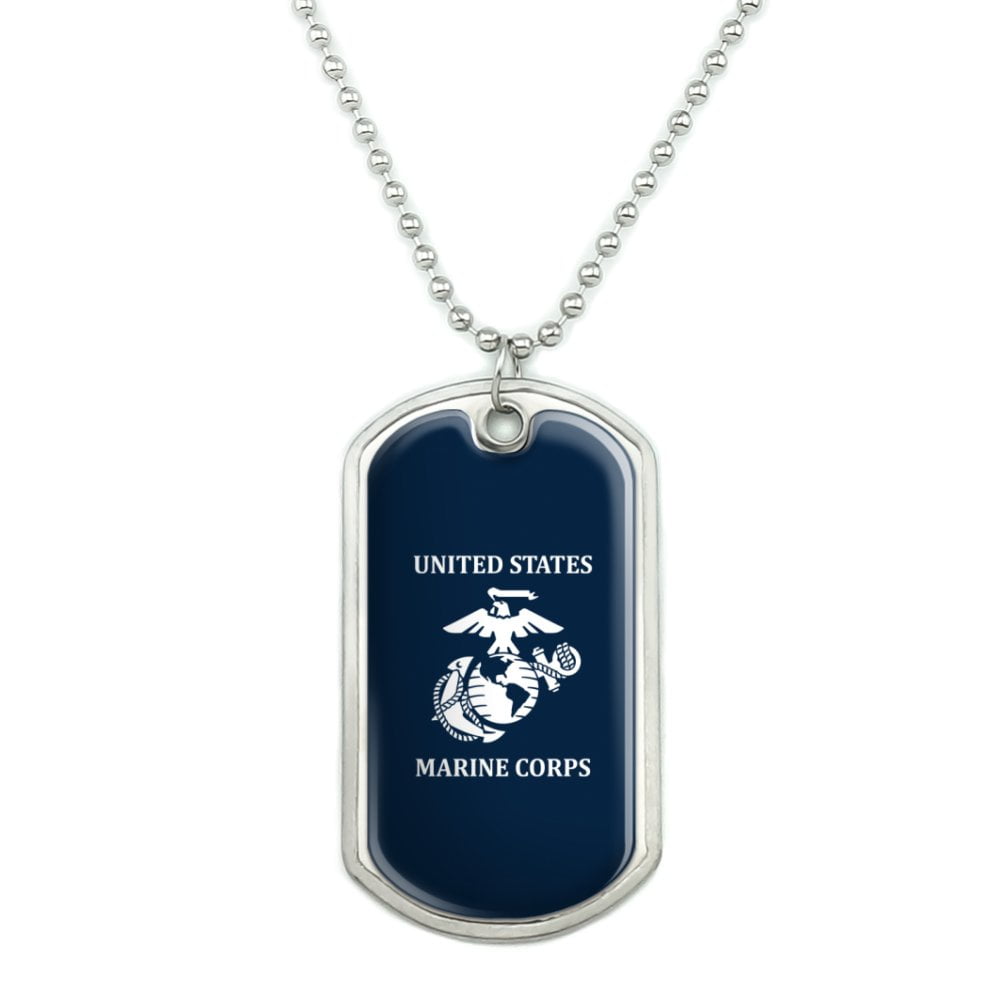 United States Marine Corps USMC White Blue Logo Officially Licensed ...