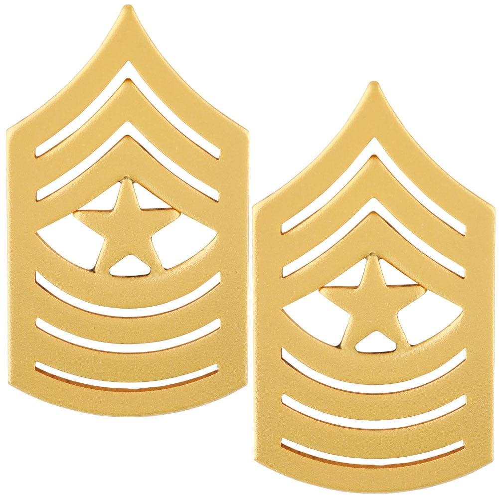 United States Marine Corps (USMC) chevron satin gold SGTMAJ Sergeant ...