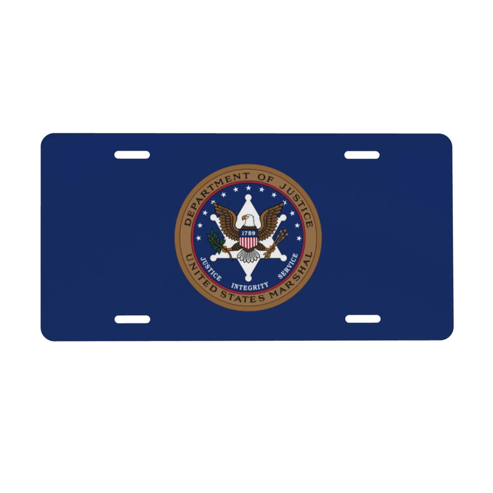 United States Marshals Service License Plate 6x12 Inch Thickening ...