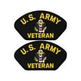 United States Military US Army Veteran Iron On Patch Only 2 Pieces ...