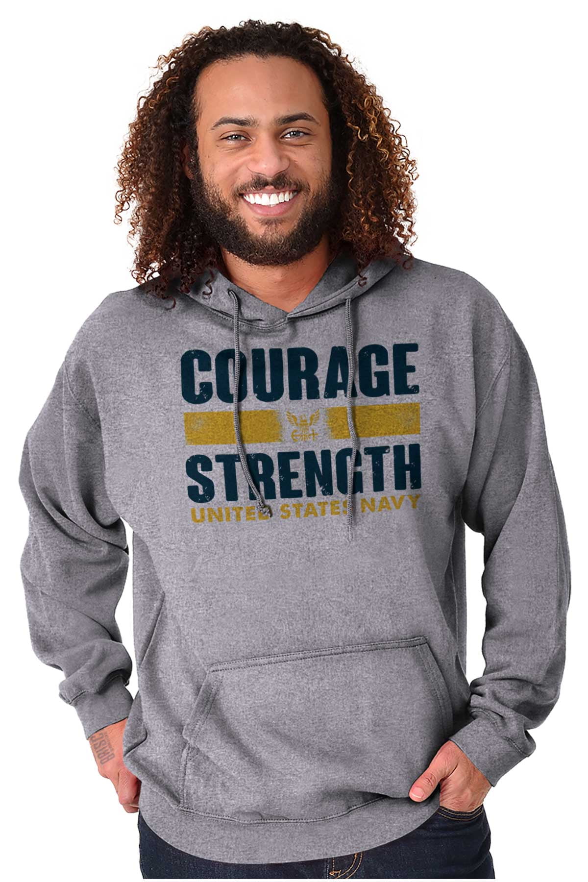 United States Navy Courage Strength Unisex Plus Fleece Graphic Hoodie ...