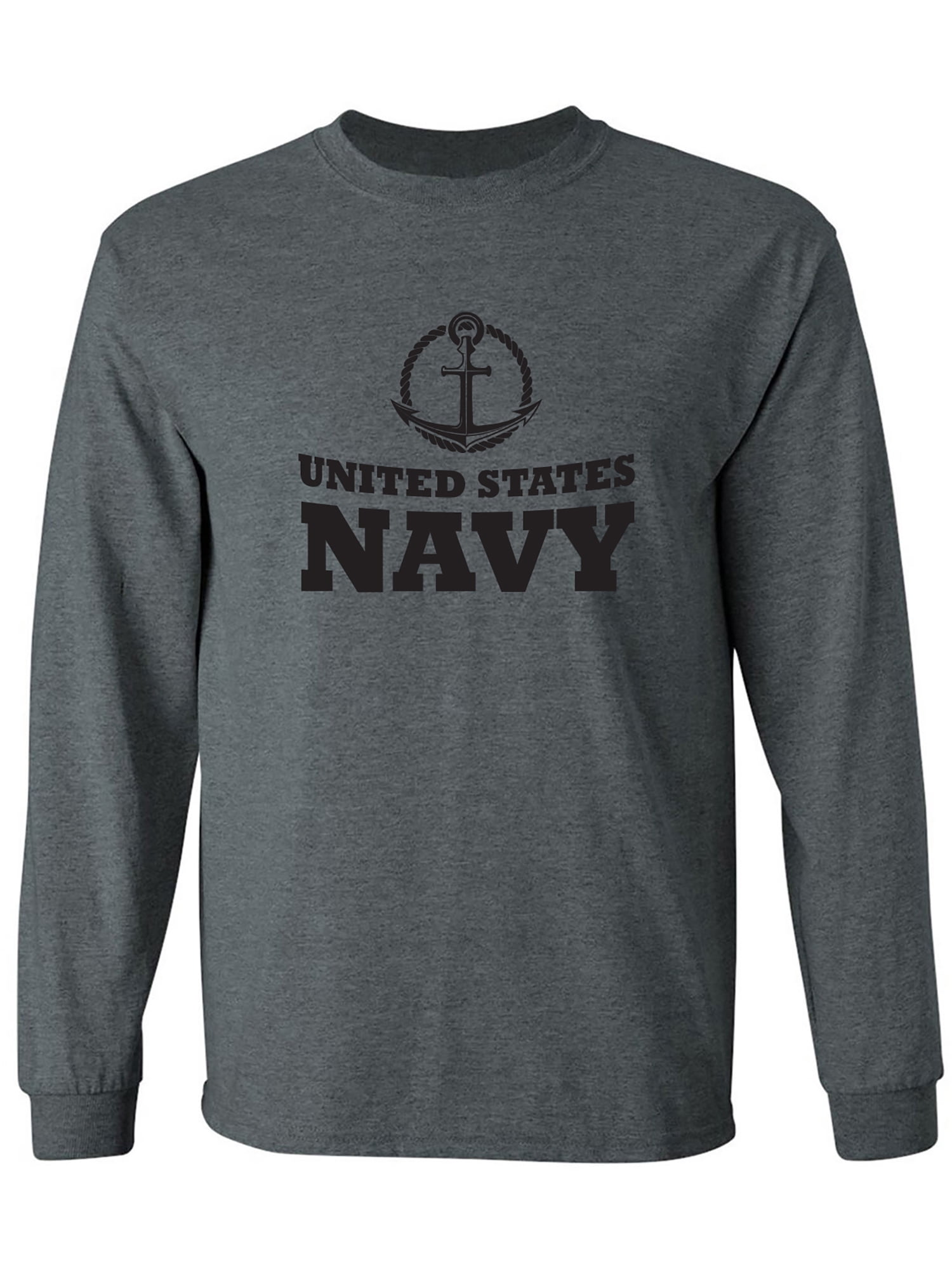 United States Navy Crest Adult Long Sleeve T-shirt - Walmart.com