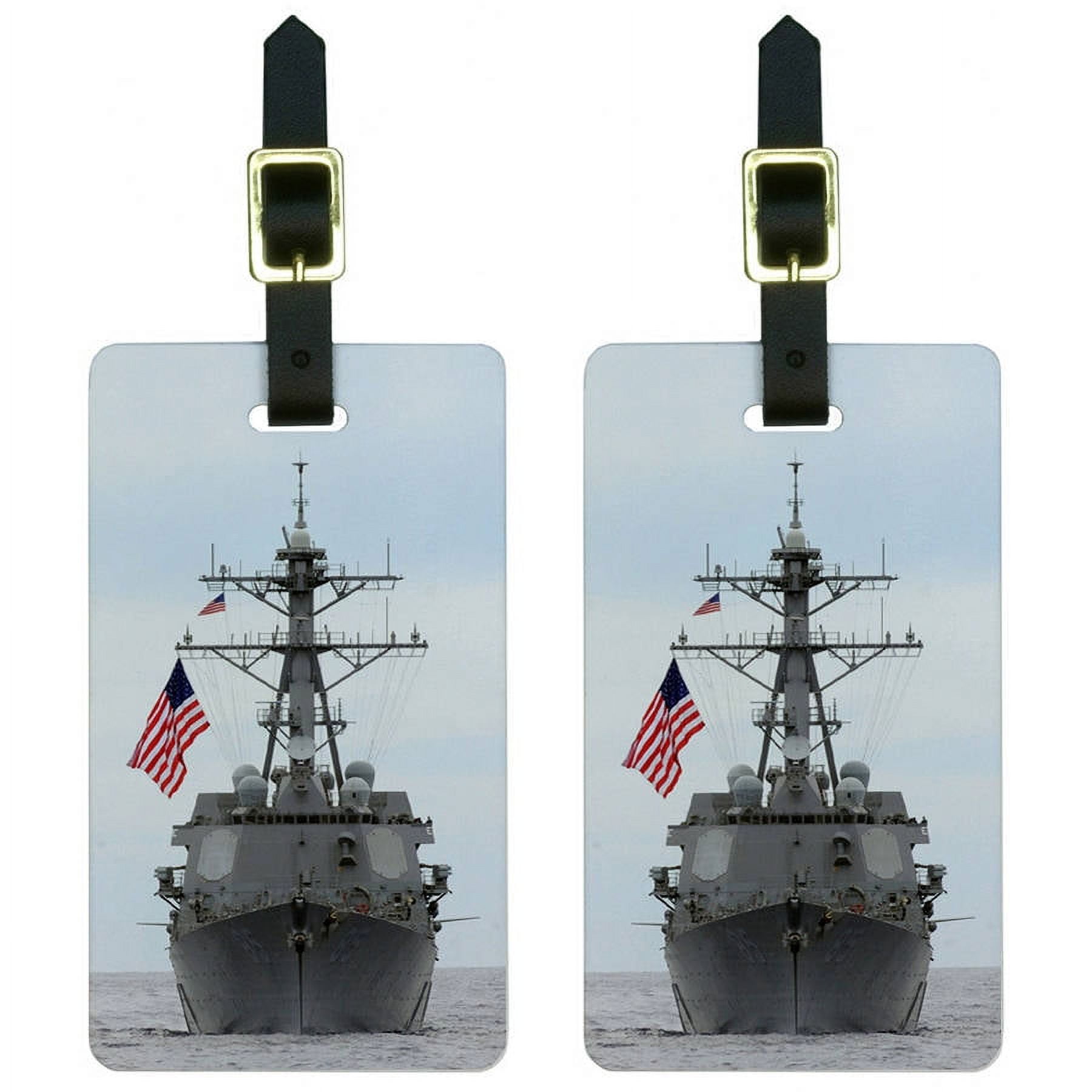 United States Navy Destroyer Luggage Tags Suitcase Carry-On ID, Set of ...