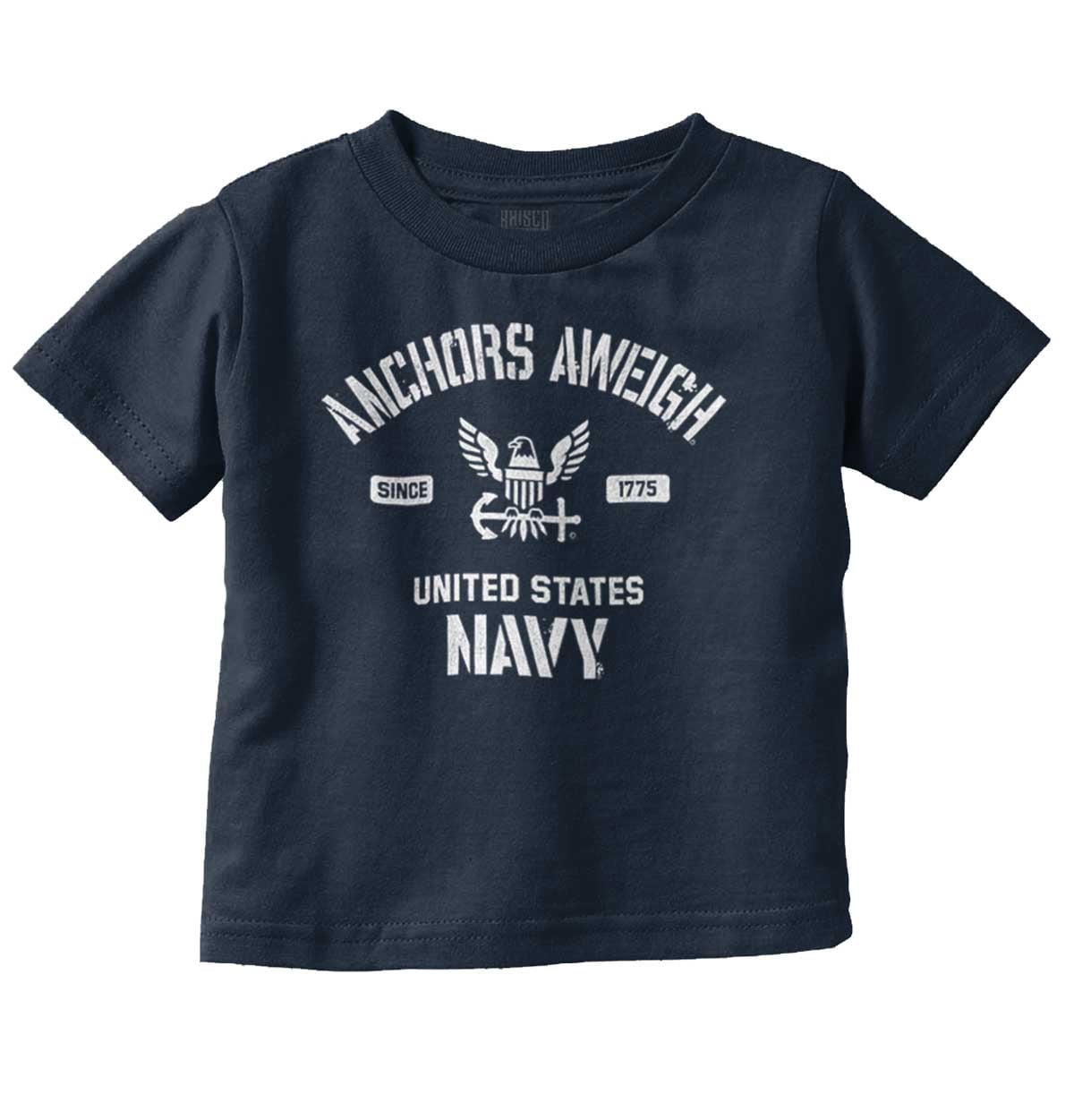United States Navy Logo Anchor Aweigh Toddler Boy Girl T Shirt Infant ...