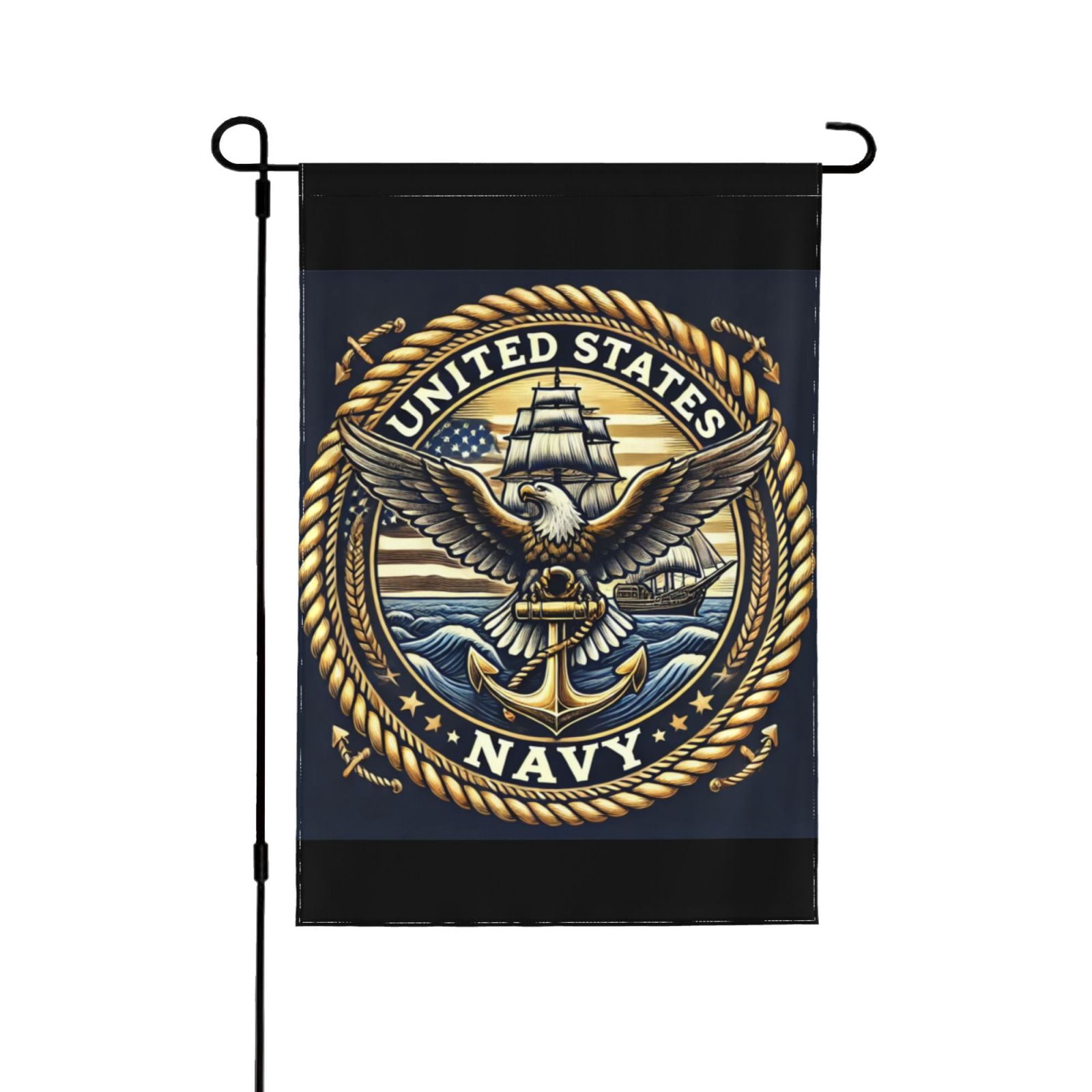 United States Navy Logo5 Garden Flag 12.5x18 Inch Double Sided ...