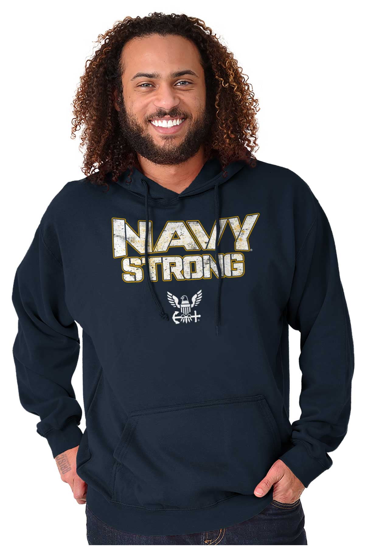 United States Navy Strong Anchor Logo Hoodie Sweatshirt Women Men ...