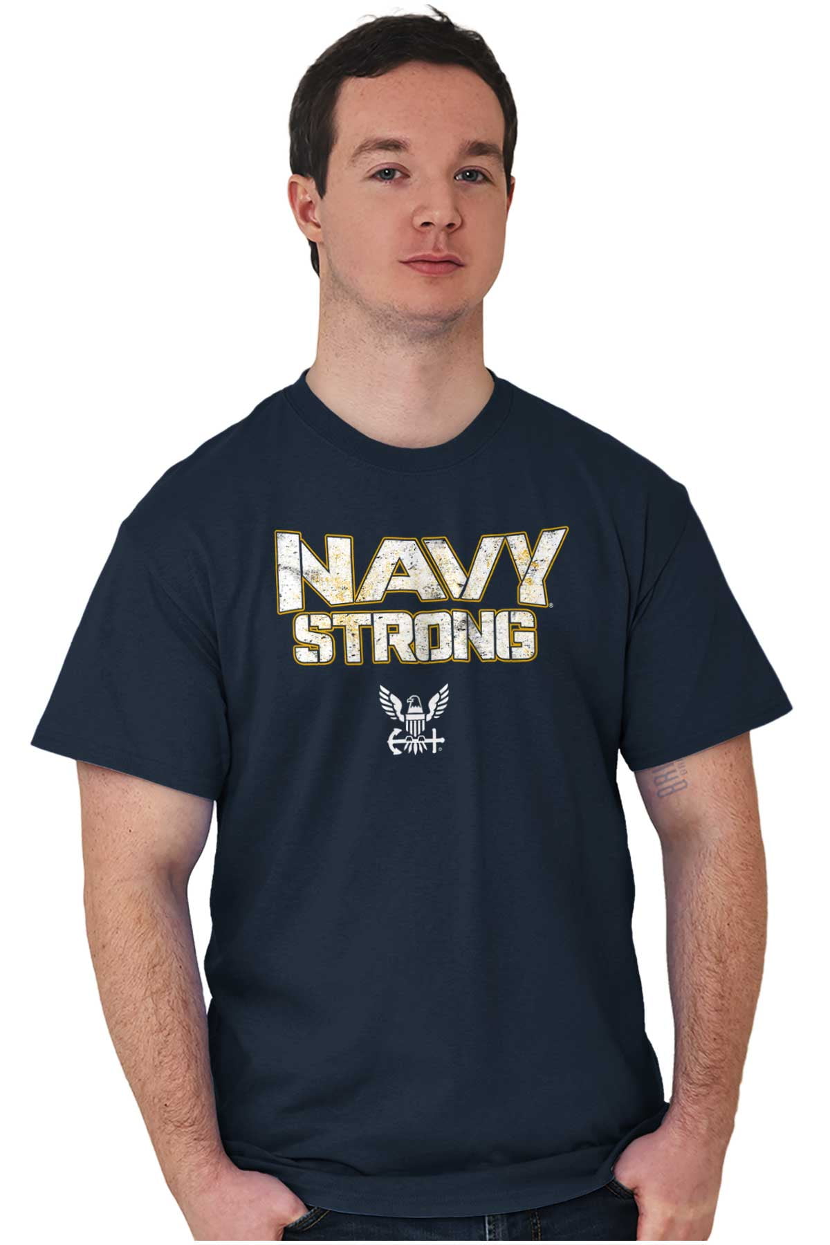 United States Navy Strong Anchor Logo Men's Graphic T Shirt Tees Brisco ...