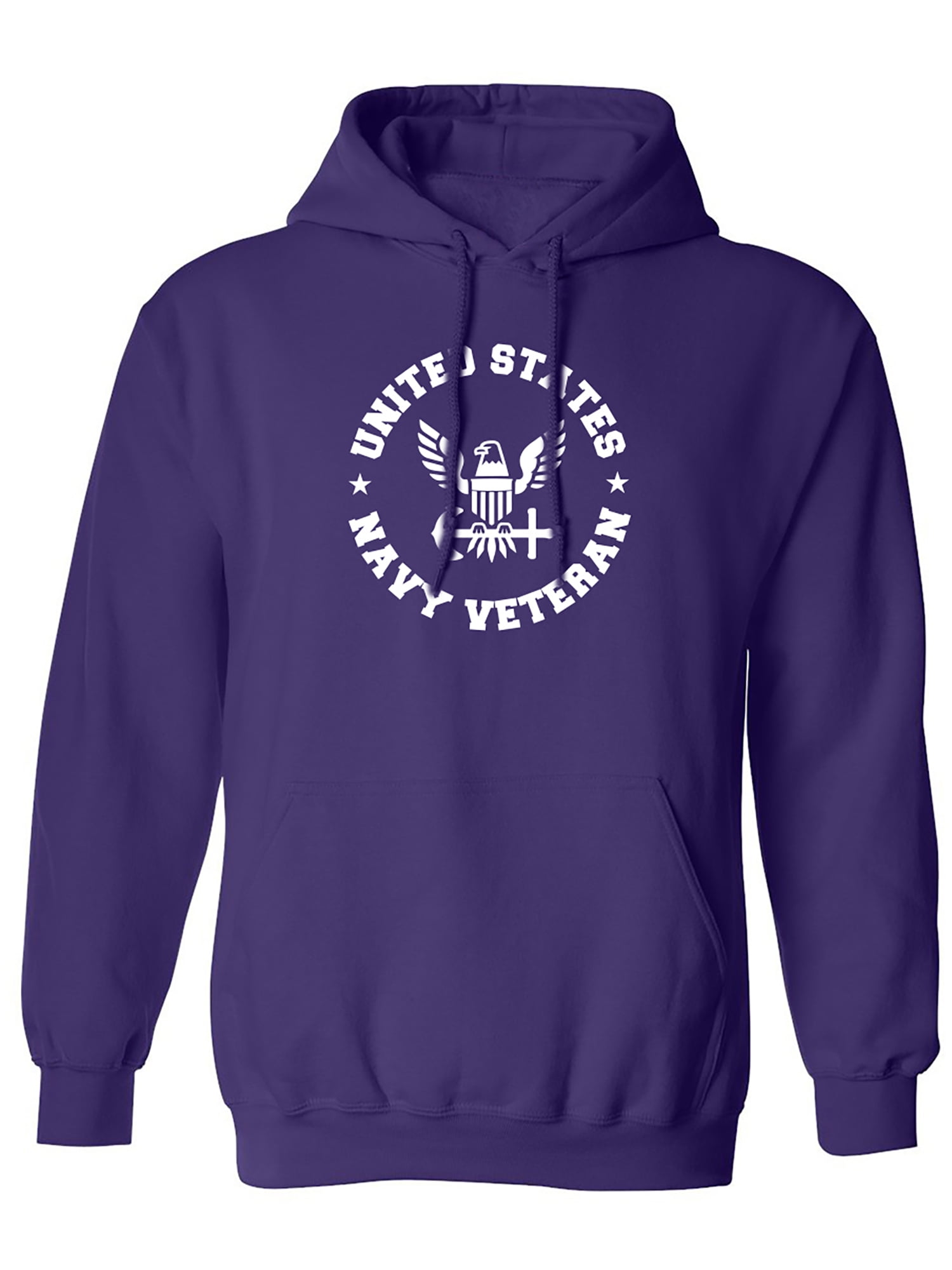 United States Navy Veteran Circle Logo Adult Hooded Sweatshirt ...