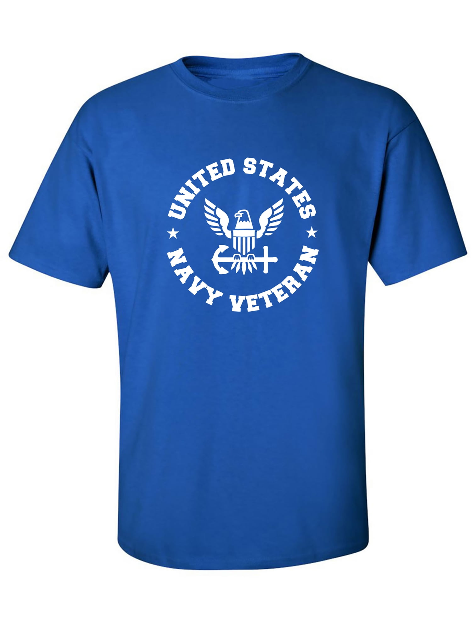 United States Navy Veteran Circle Logo Adult Short Sleeve T-shirt ...