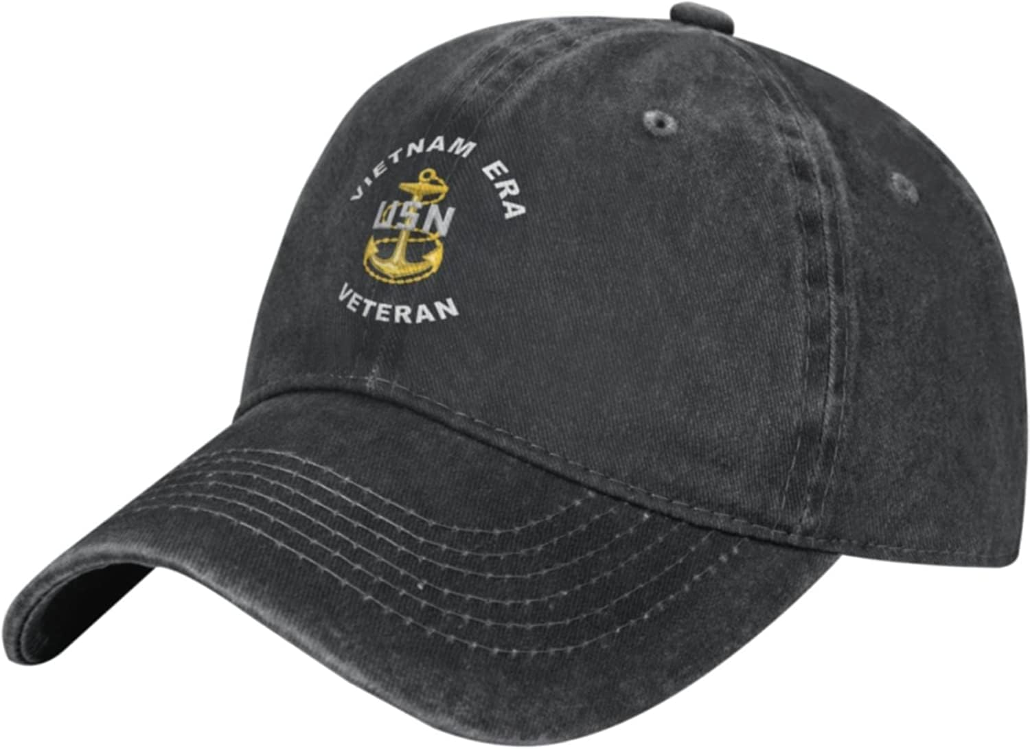 United States Navy Vietnam Era Veteran Denim Baseball Cap Hat ...