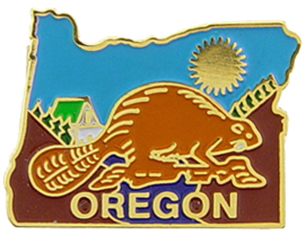 United States, Oregon Map Pin - Officially Licensed Original Artwork ...