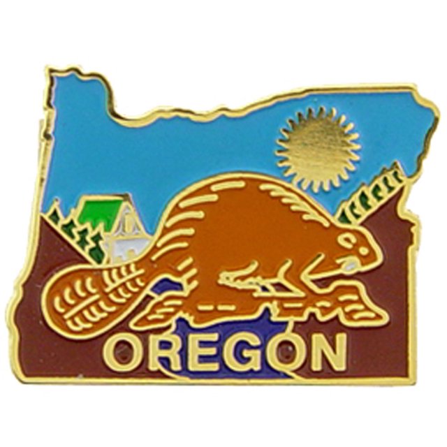United States, Oregon Map Pin - Officially Licensed Original Artwork ...