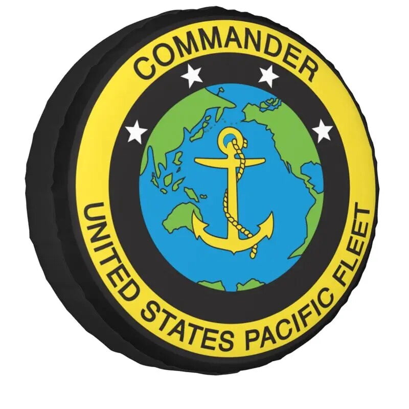 United States Pacific Fleet Spare Wheel Cover for Pajero 4WD SUV Custom ...