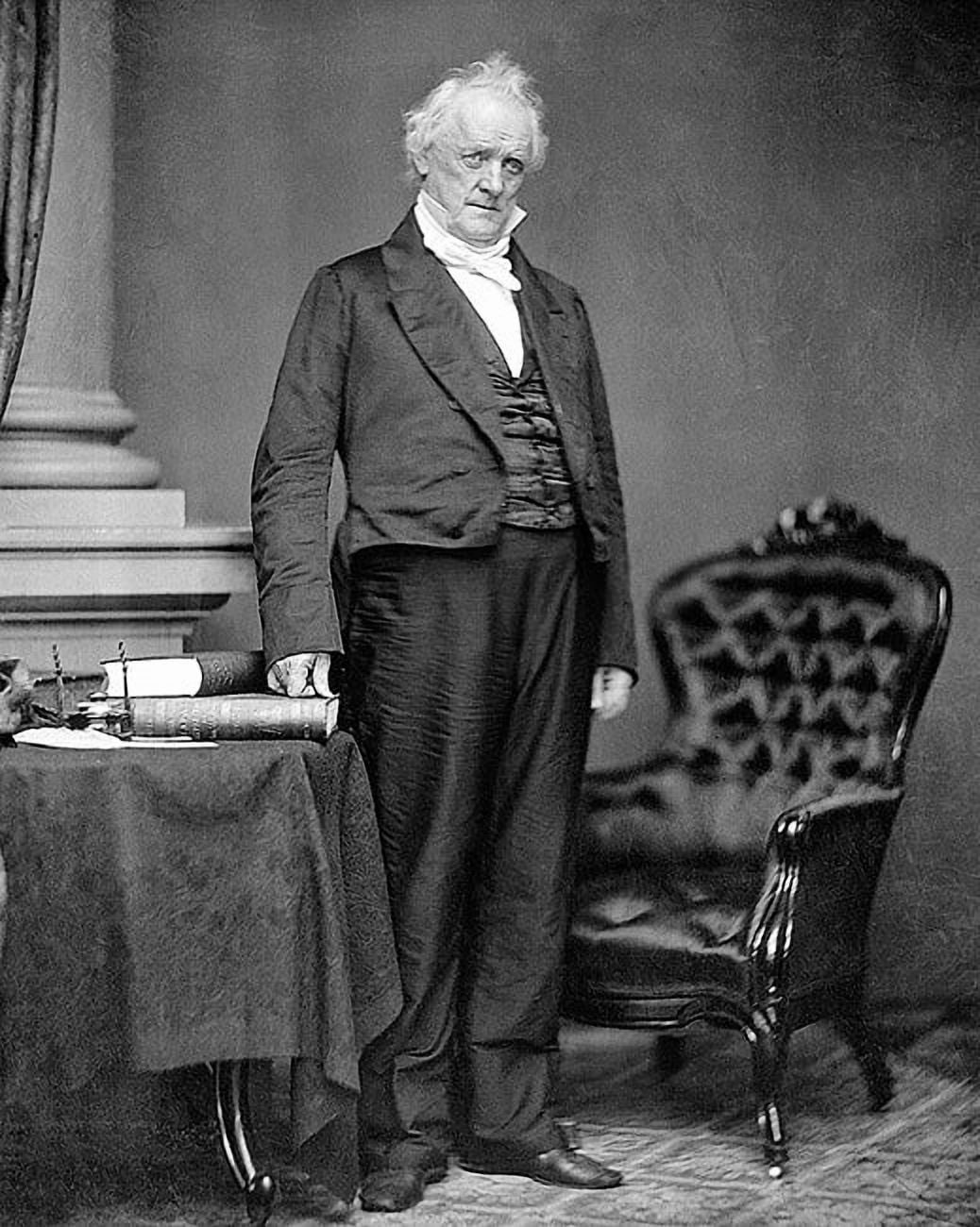 United States President James Buchanan Portrait - 12x18 Inch Laminated ...